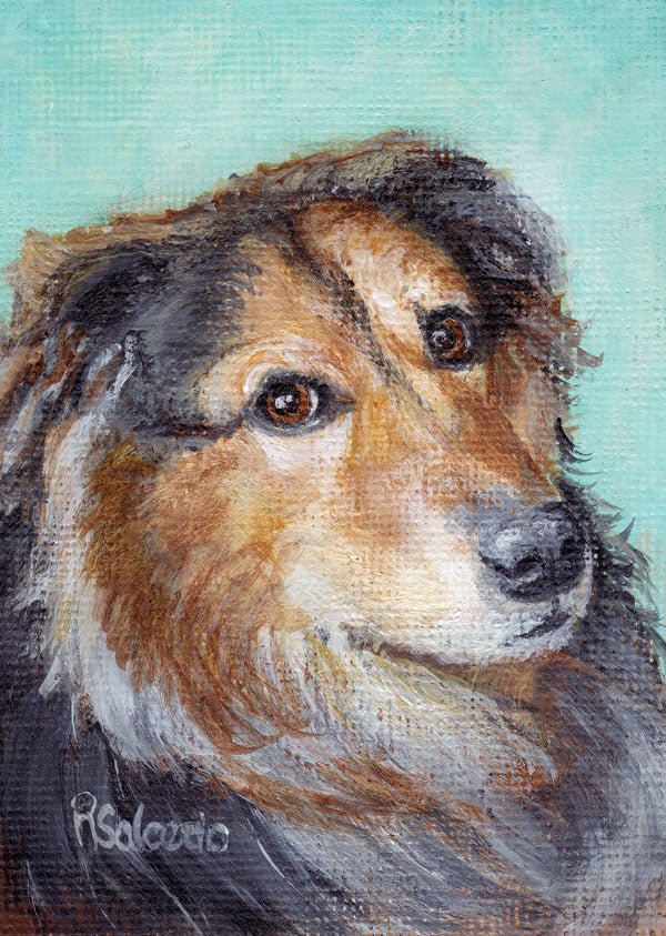 miniature portrait aceo 2 5x3 5 $ 85 . 00